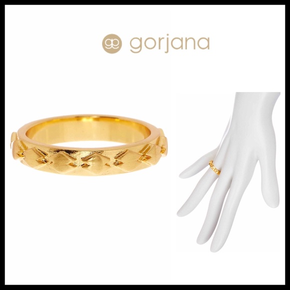 Gorjana | Jewelry | Gorjana 8k Gold Plated Geo Statement Ring A3c | Poshmark